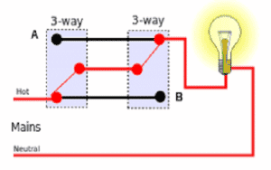 Two Way Switch : Connection, Working, Wiring, Usage & Examples
